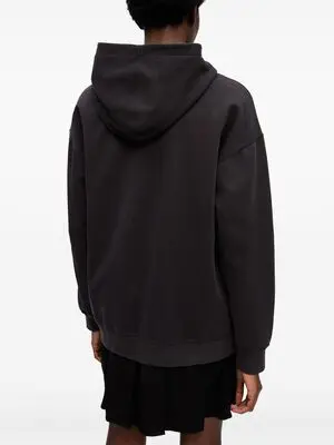 GANNI Printed Hoodie - Black
