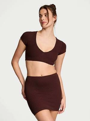 Victoria's Secret Swim Crinkle Cover-up Skirt - Red
