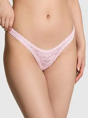 Pink Lace Teeny Thong Pink