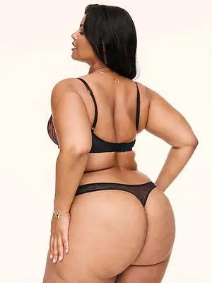 Victoria's Secret Adore Me Amorette Thong Panty - Black