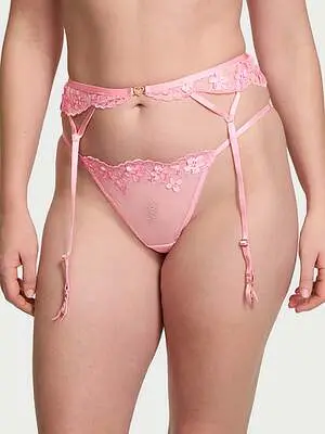 Victoria's Secret Dream Angels Pretty Petals Garter Belt - Pink