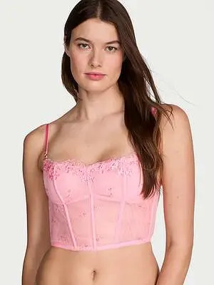 Victoria's Secret Dream Angels Pretty Petals Corset Top - Pink