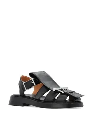 Alexander McQueen Leather Sandals - Black
