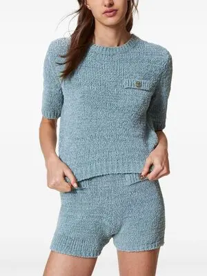TWINSET Cropped Jumper - Blue
