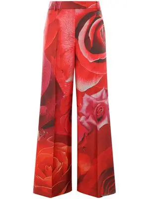 Roberto Cavalli Floral Print Trousers