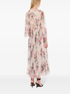 Philosophy Di Lorenzo Serafini Floral-print Maxi Dress - Neutrals