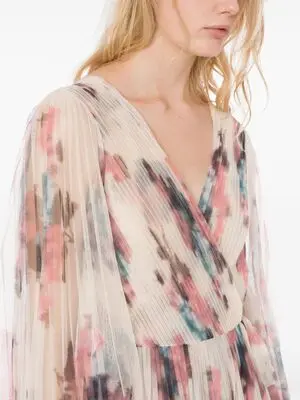 Philosophy Di Lorenzo Serafini Floral-print Maxi Dress - Neutrals