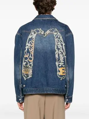 EVISU Embroidered Denim Jacket