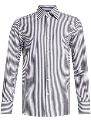 TOM FORD Striped Shirt - Black