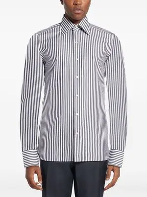 TOM FORD Striped Shirt - Black