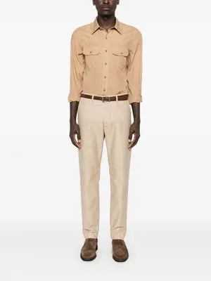 TOM FORD Twill Shirt - Brown