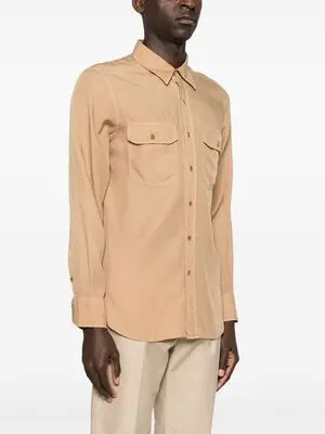 TOM FORD Twill Shirt - Brown