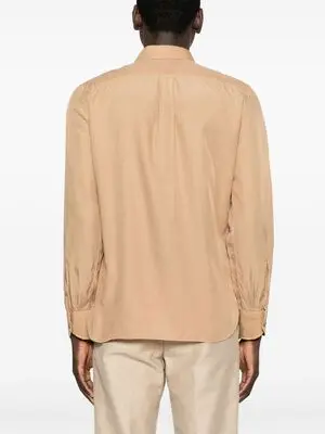 TOM FORD Twill Shirt - Brown