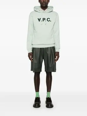 A.p.c. Flocked-logo Hoodie