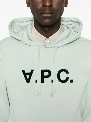 A.p.c. Flocked-logo Hoodie