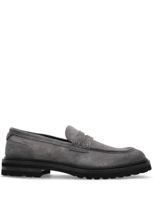 Dolce & Gabbana Logo-plaque Loafers - Grey