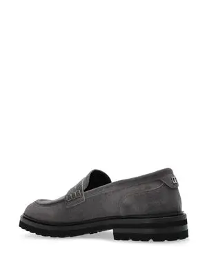 Dolce & Gabbana Logo-plaque Loafers - Grey