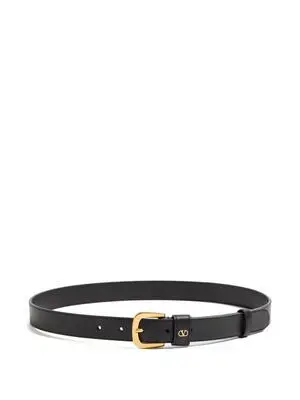 Valentino Garavani Logo-plaque Belt - Black
