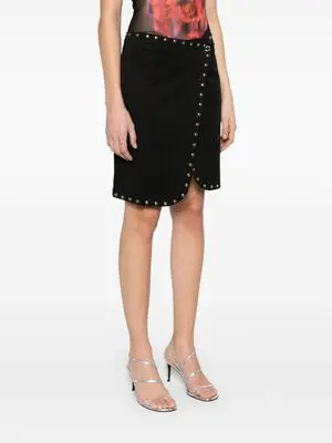Coperni Studded Wrap Mini Skirt