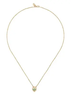 FIE ISOLDE 14kt Gold Tourmaline Pendant Necklace - Yellow