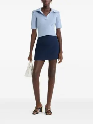 PATOU Knitted Polo Top - Blue