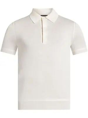 TOM FORD Short Sleeve Polo Shirt - Neutrals