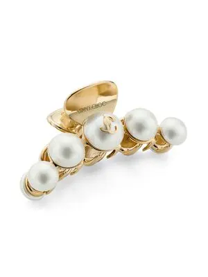 JIMMY CHOO Pearl-embellished Claw Clip