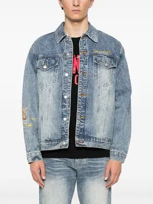 BILLIONAIRE BOYS CLUB Duck Embroidered Denim Jacket
