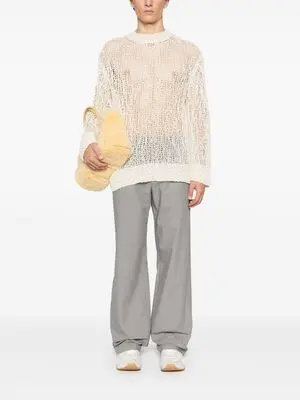 JIL SANDER Open-knit Sweater - Neutrals
