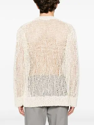 JIL SANDER Open-knit Sweater - Neutrals