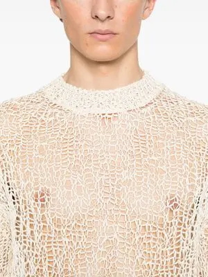 JIL SANDER Open-knit Sweater - Neutrals