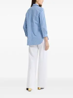 PATOU Striped Poplin Shirt - Blue