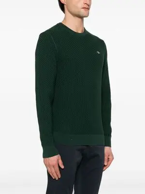 Gant Textured Cotton Sweater - Green
