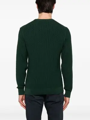 Gant Textured Cotton Sweater - Green