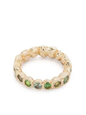 FIE ISOLDE 14k Yellow Sapphire And Tsavorite Ring - Gold