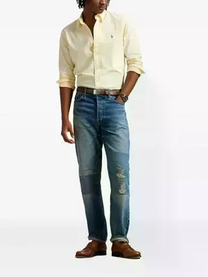 Polo Ralph Lauren Striped Oxford Shirt - Yellow