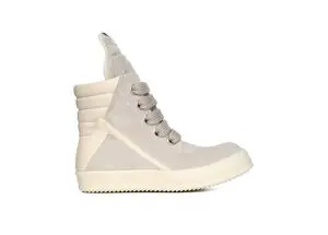 Rick Owens Geobasket Jumbolaced High-top Sneakers - Dinge/milk