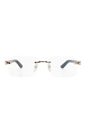 Cartier Elongated C Glasses - Gold