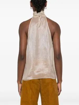 TOM FORD Pussy-bow Sleeveless Blouse