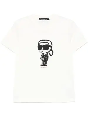 Karl Lagerfeld Ikon Sketch T-shirt - White