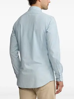 Ralph Lauren Purple Label Logo-embroidered Shirt - Blue