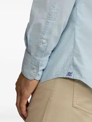 Ralph Lauren Purple Label Logo-embroidered Shirt - Blue