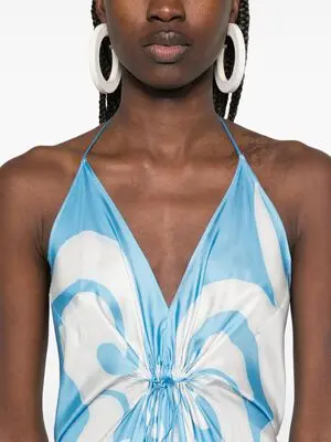 Etro Graphic-print Dress - Blue