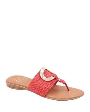 Andre Assous Raffia Sandals For Women