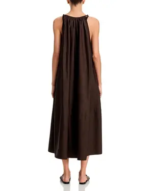 Co Gathered Midi Dress - Chocolate