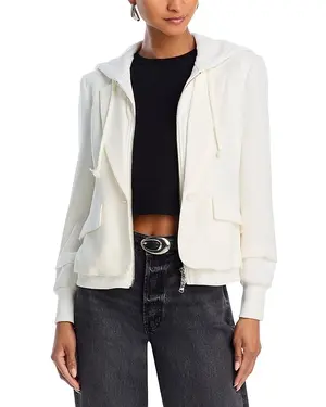 Cinq À Sept Khloe Hooded Blazer - Ivory/ivory