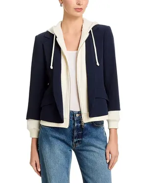 Contrast Trim Blazers