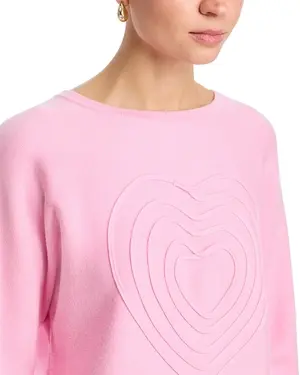 T Tahari Heart Stitch Sweater