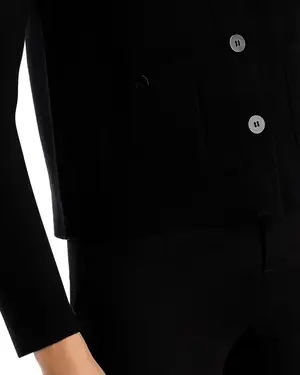 T Tahari Convertible Collar Jacket - Black