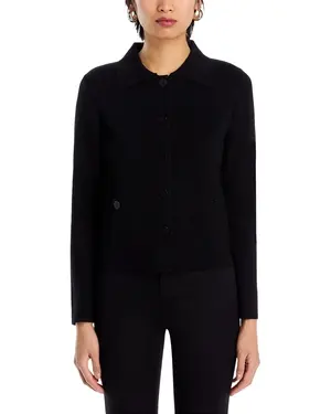 T Tahari Convertible Collar Jacket - Black
